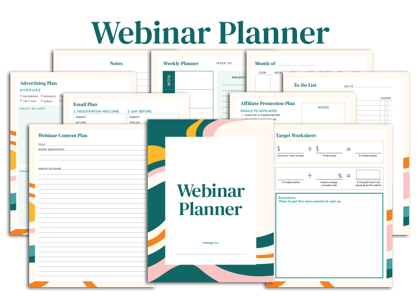 Webinar Planner - Boss Lady Corner